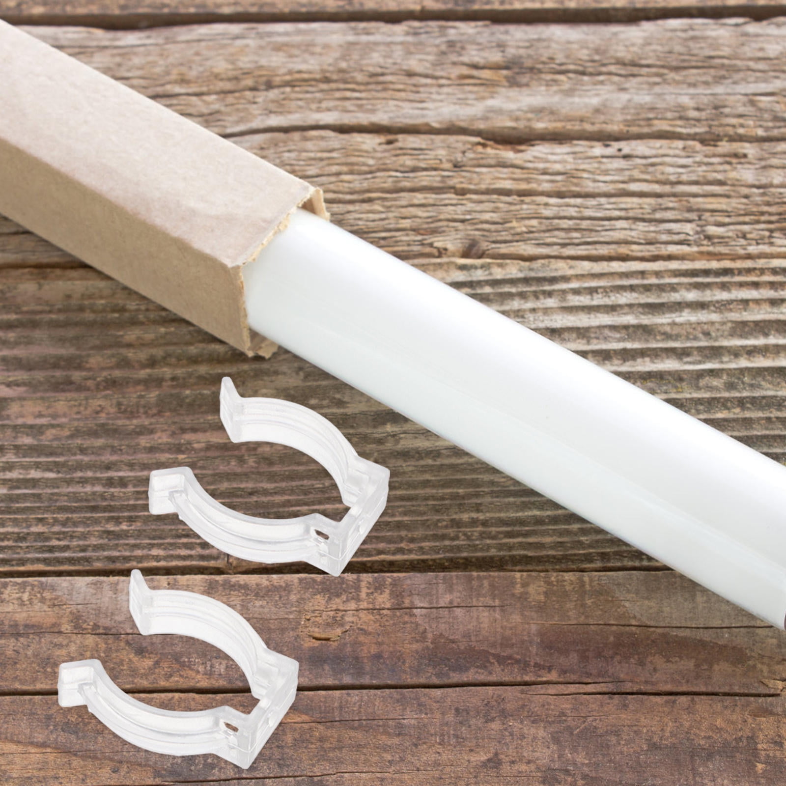 VORCOOL 20Pcs Clear Tube Light Fixture Clips for Rope Lights Plastic ...