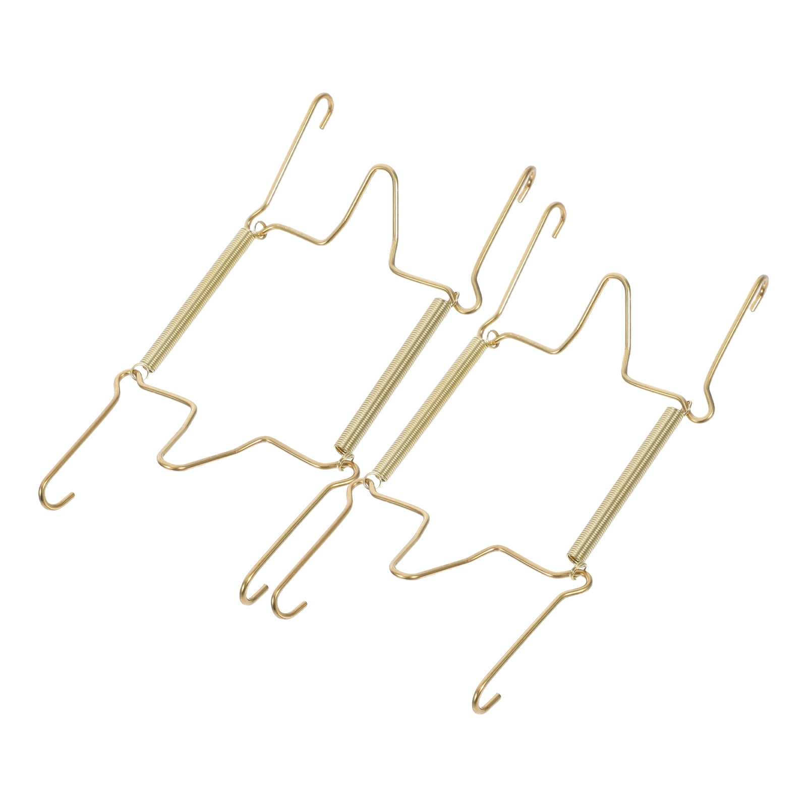 VORCOOL 2Pcs 5.50X2.99X0.20in U-shaped Golden Stainless Steel Invisible ...