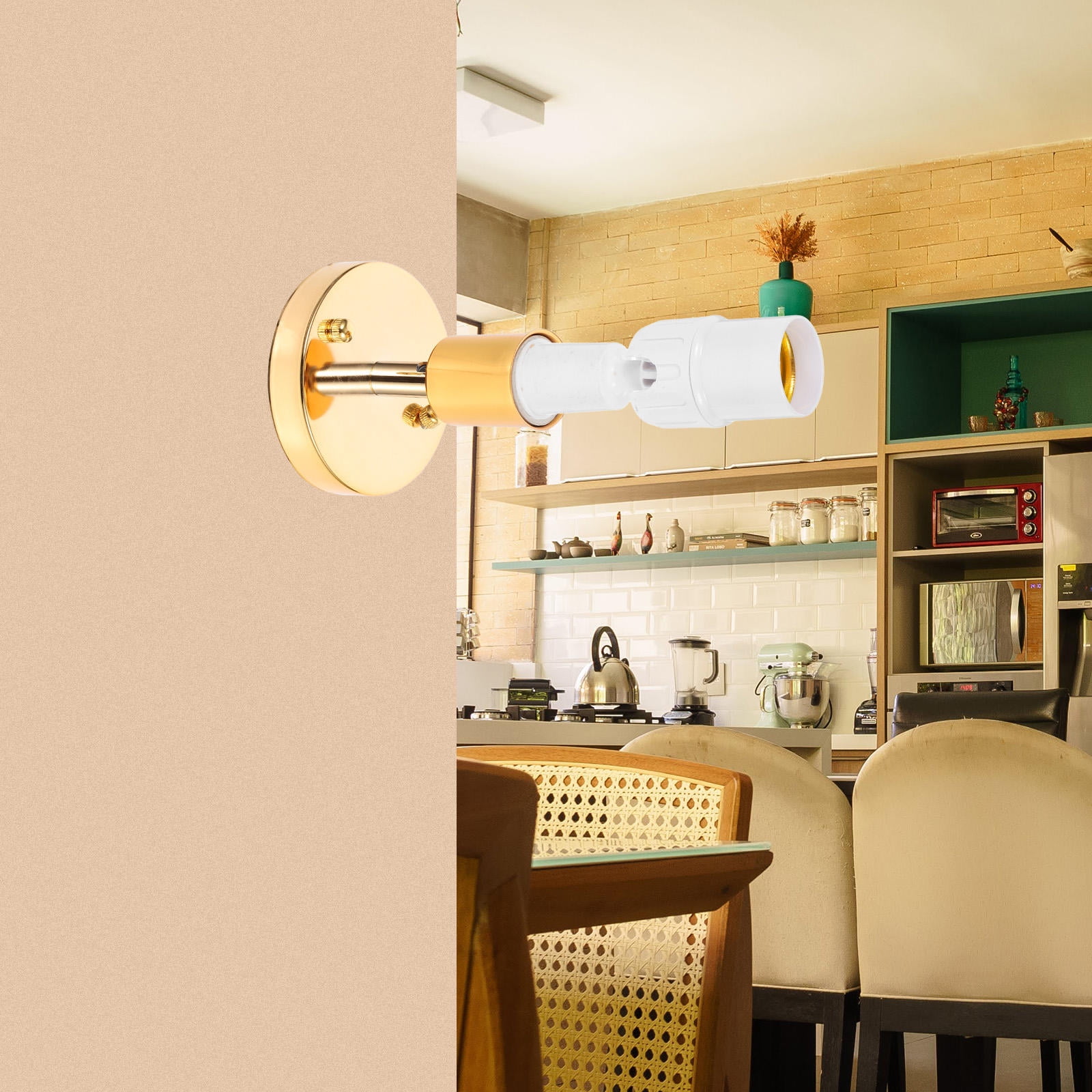 VORCOOL 4Pcs Light Bulb Extender Socket Adapter Abs Material Adjustable ...