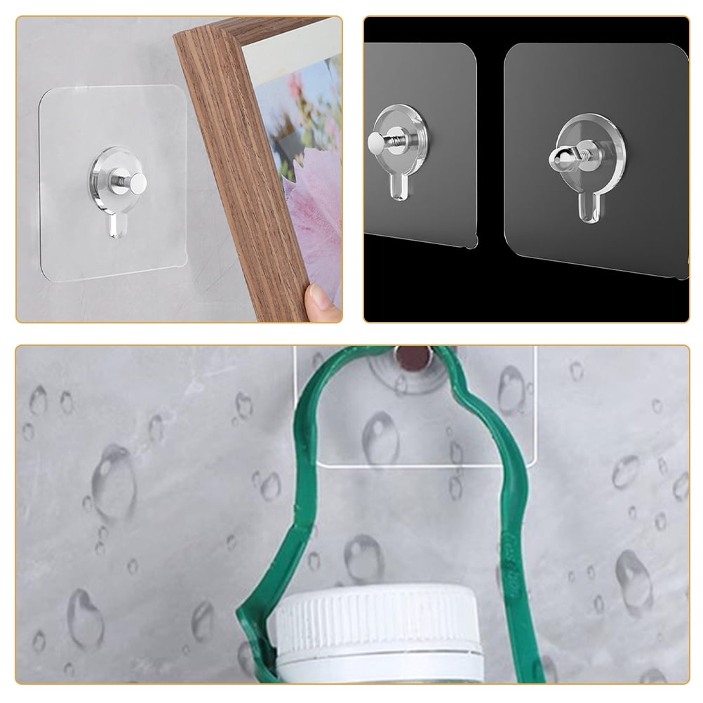 VORCOOL 50Pcs Adhesive Picture Hangers Wall Hangers Strong Adhesion ...