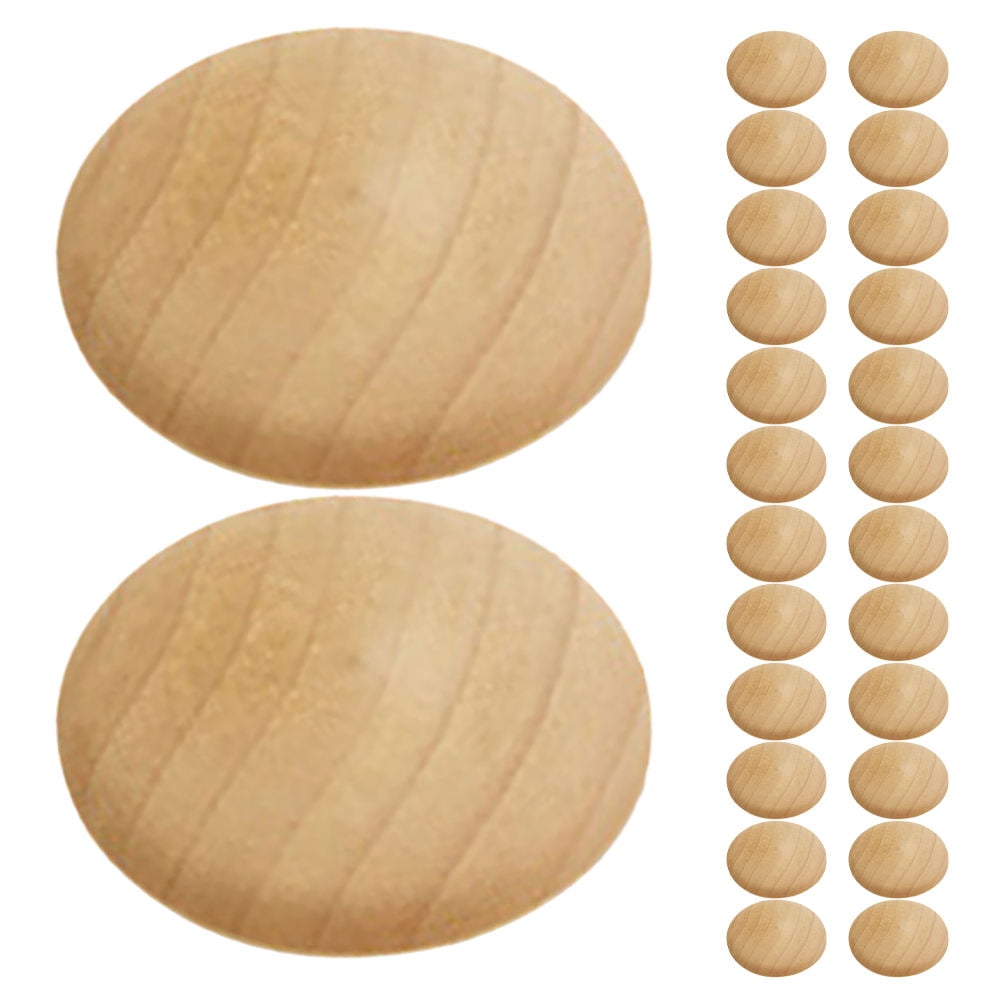 VORCOOL 50Pcs Decorative Hole Plugs in Light Brown for Woodworking ...