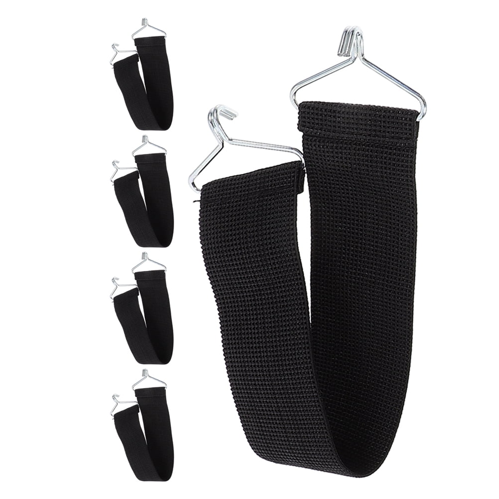 VORCOOL Lounge Chair Bungee Strap 5Pack Black Nylon Reinforced Belt ...