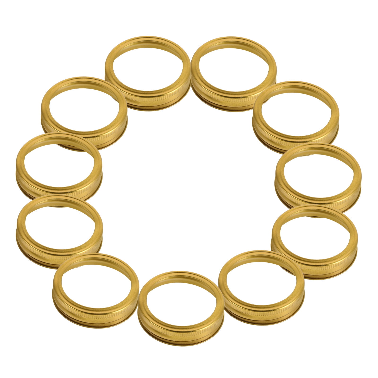 VORCOOL Wide Mouth Lids And Bands 24Pack Mason Jar Rings Golden ...