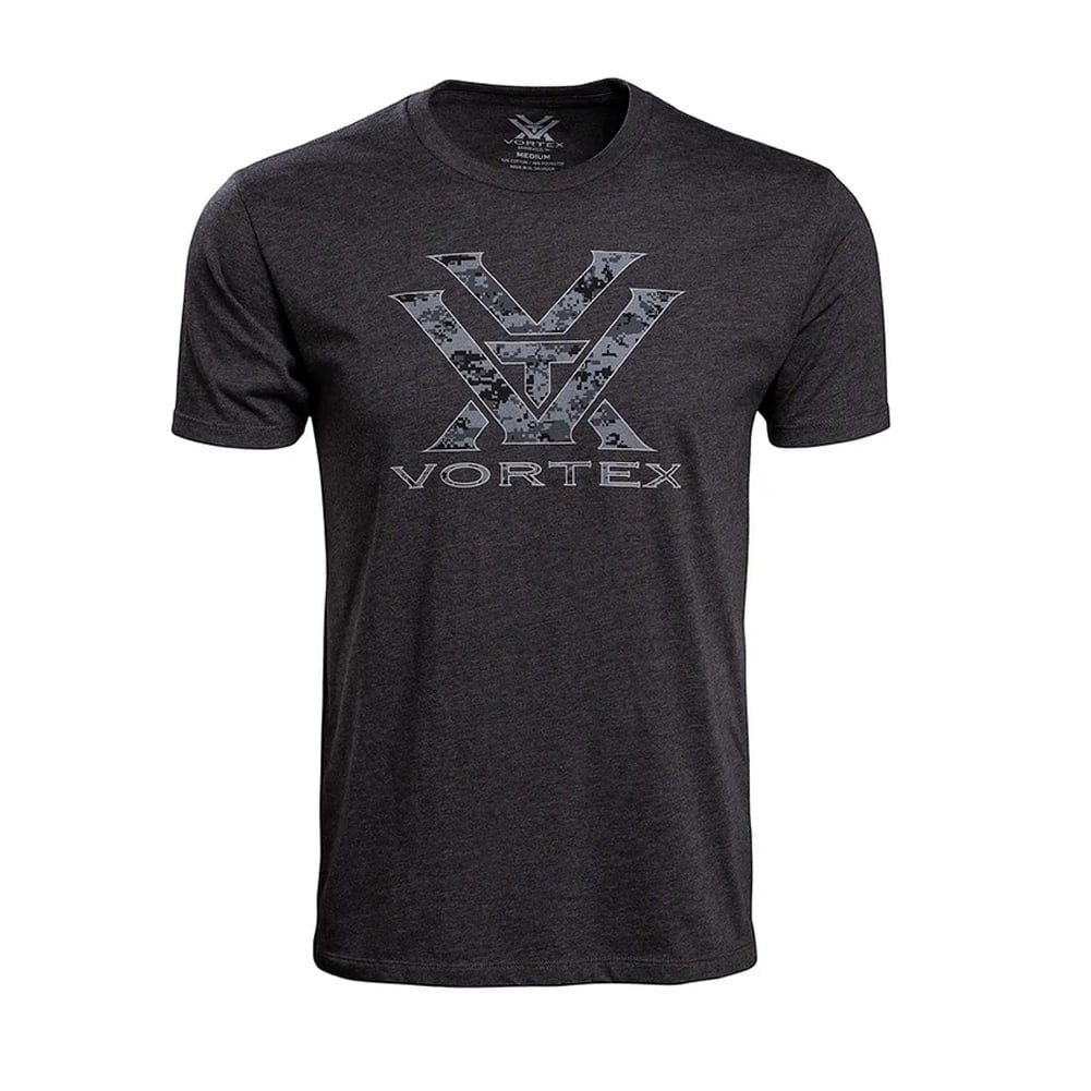 VORTEX Adult Male Camo Logo Short Sleeve Tee, Color: Charcoal Heather, Size: 3XL - Walmart.com