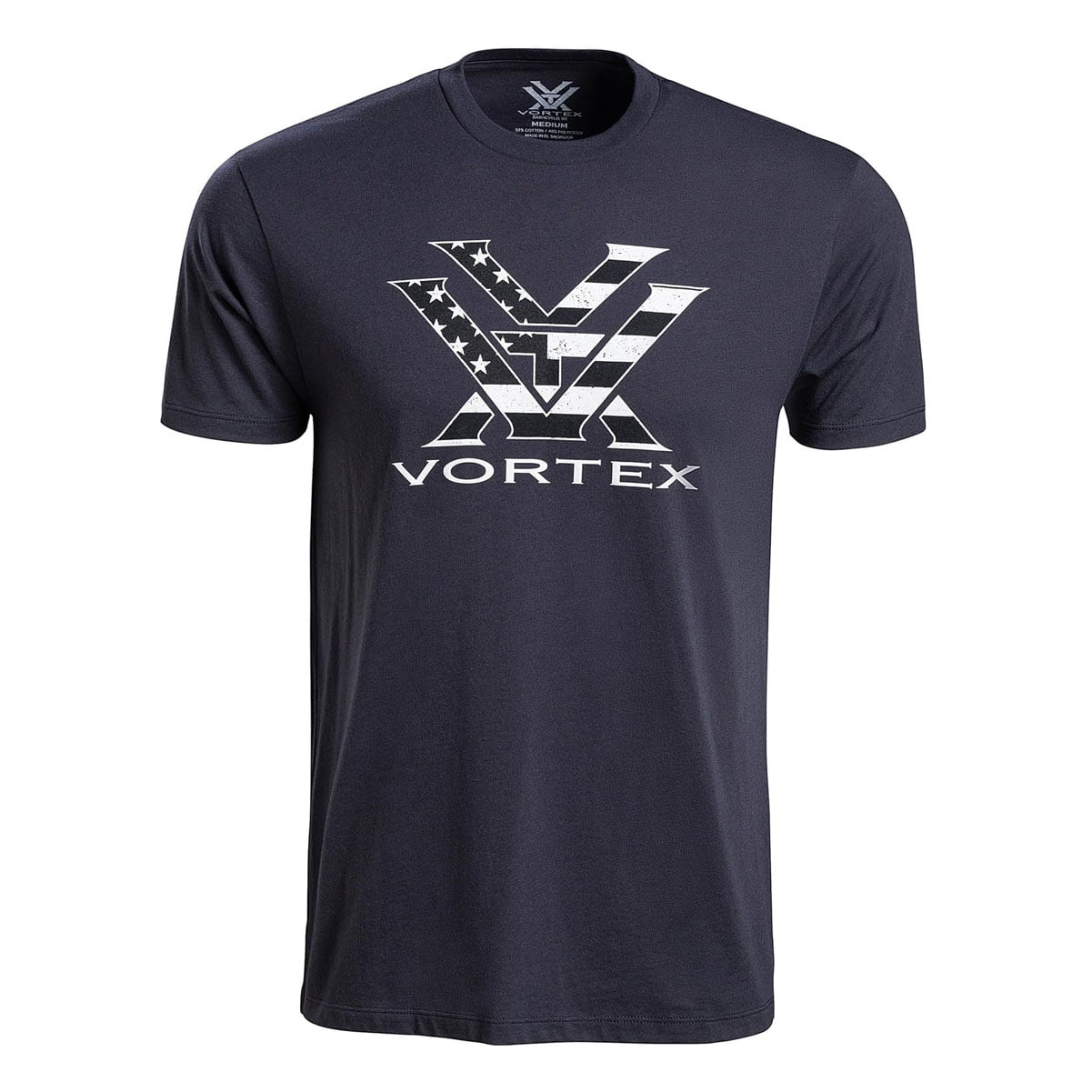 VORTEX Adult Male Stars & Stripes Short Sleeve T-Shirt, Color: Polar ...