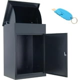 VORVIL Galvanized Steel Home Parcel Box, Package Drop Box, Extra Large ...