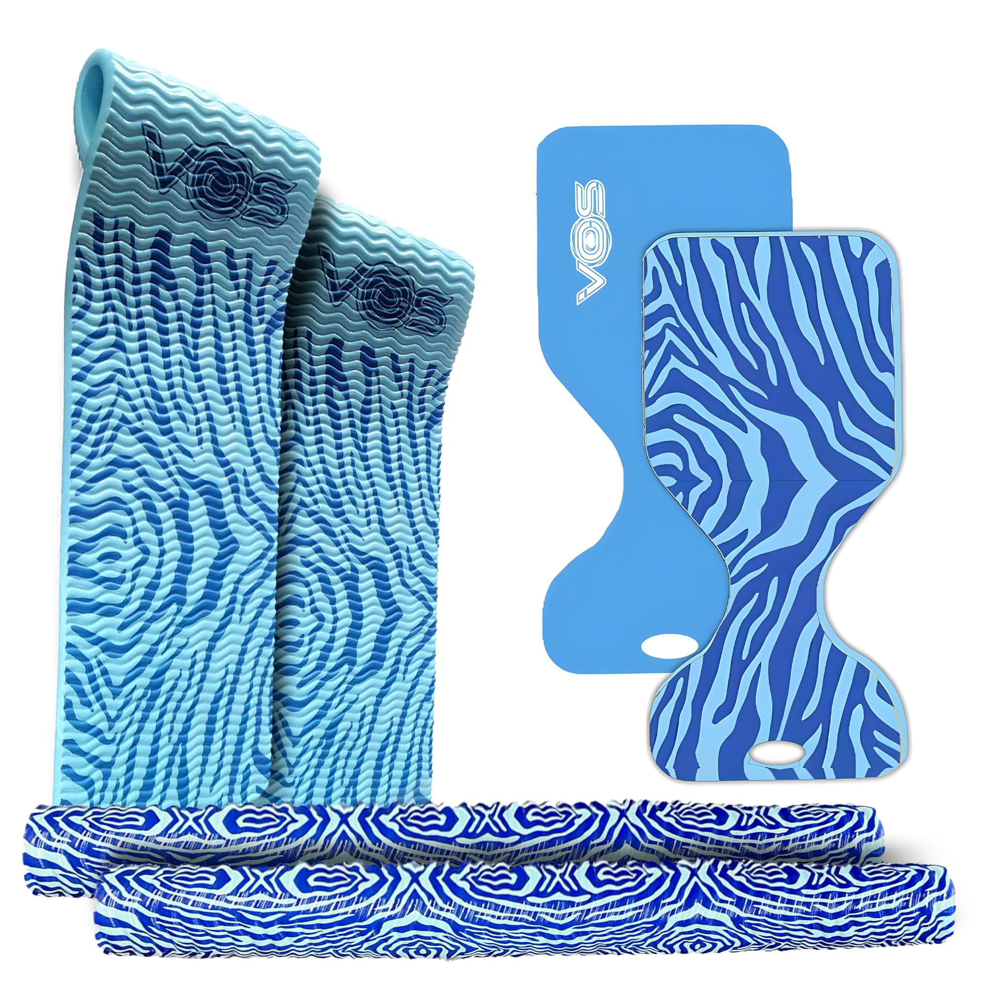 VOS Elite Pool Collection featuring 2 Mega Foam Wavy Noodles, 2 ...