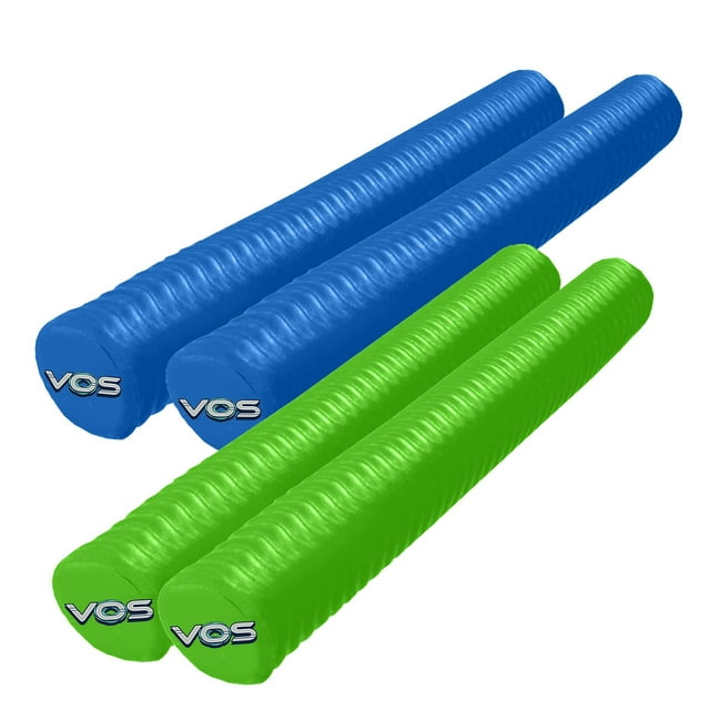 VOS Mega Foam Wavy Noodle Pool Toy, Botanical Green and Hurricane Blue ...