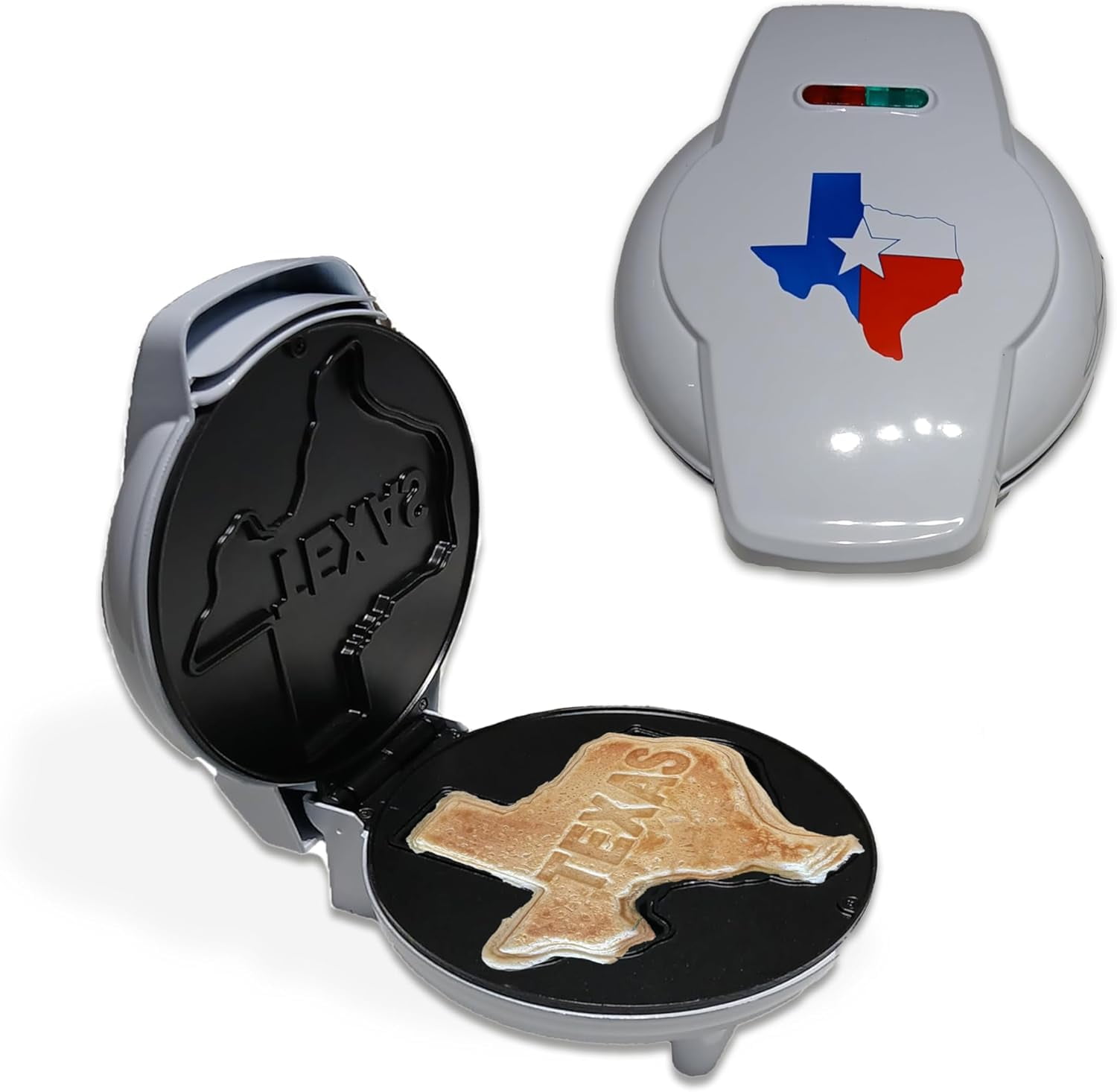 VOS Texas Waffle Maker – State Shape Design, Non-Stick Waffle Iron Easy ...