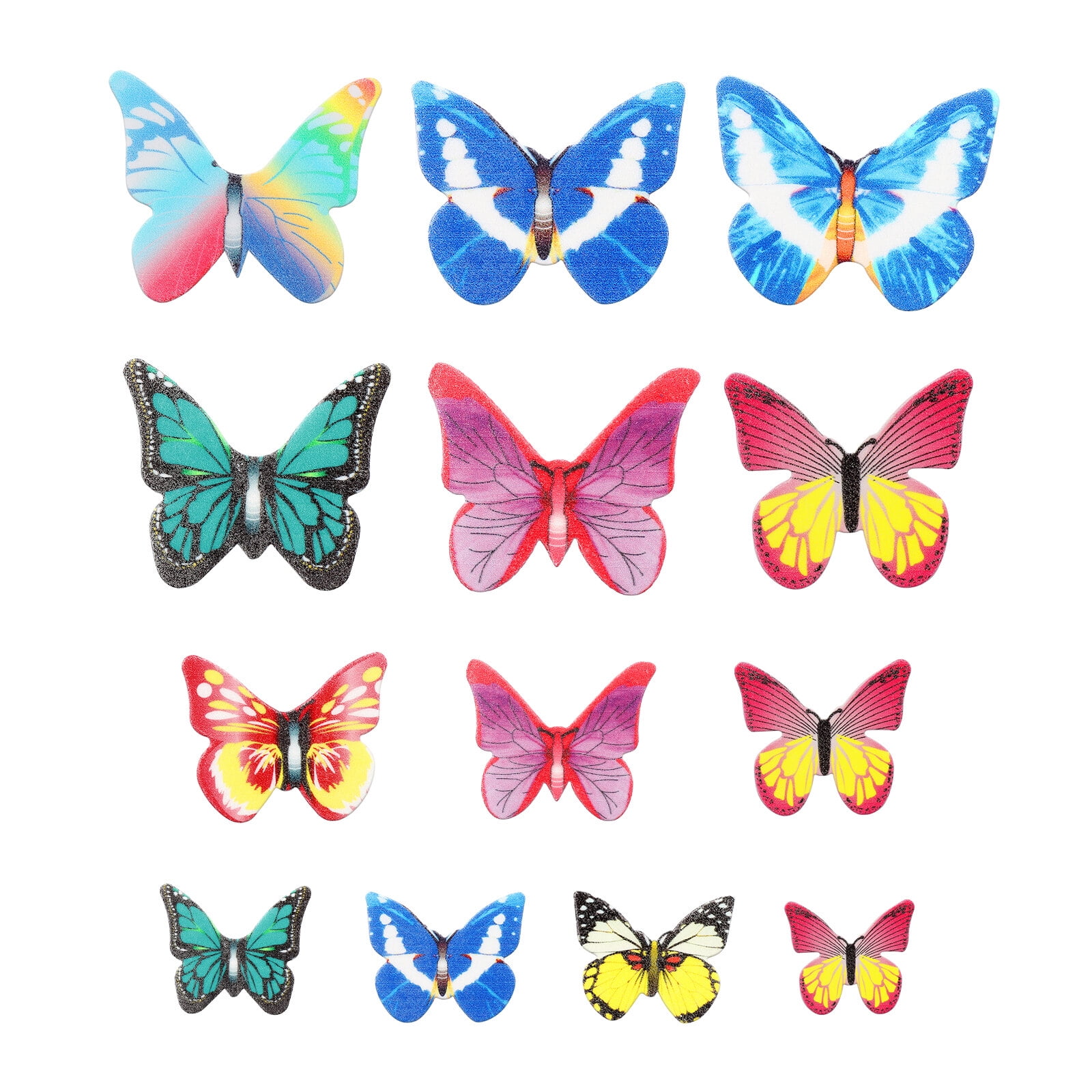 40pcs Edible Cake Toppers Mixed Glutinous Wafer Rice Paper Cupcake ...