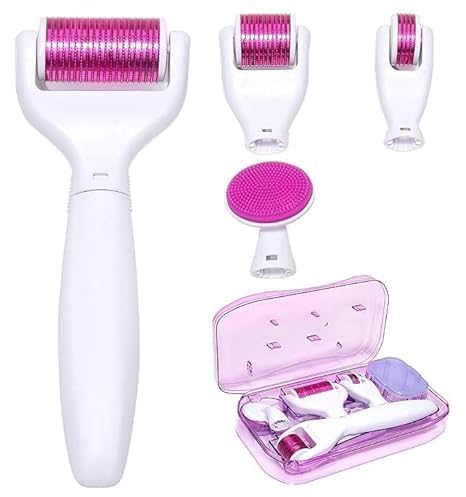 VOSECO Derma Roller 5 in 1 Micro Needle Rollers Body Skin Care Derma ...