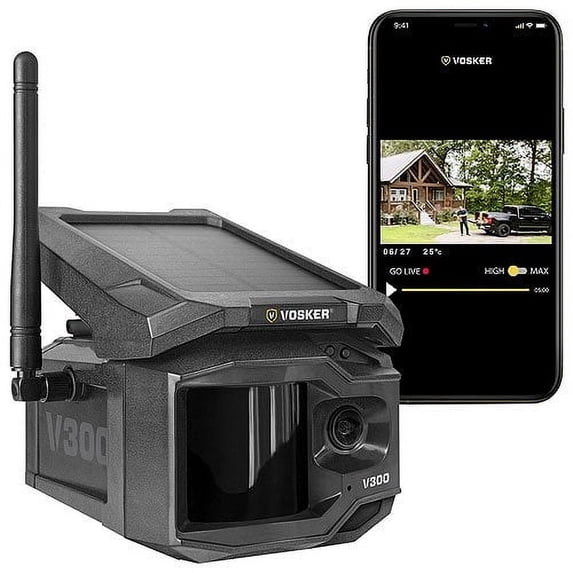 VOSKER V300-US Solar Powered 4G-LTE Cellular Outdoor Security Camera ...