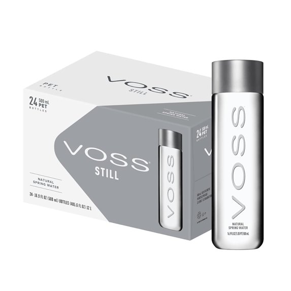 VOSS Pure Natural Still Spring Water - 24 Pack, 16.91 Fl Oz Bottles ...