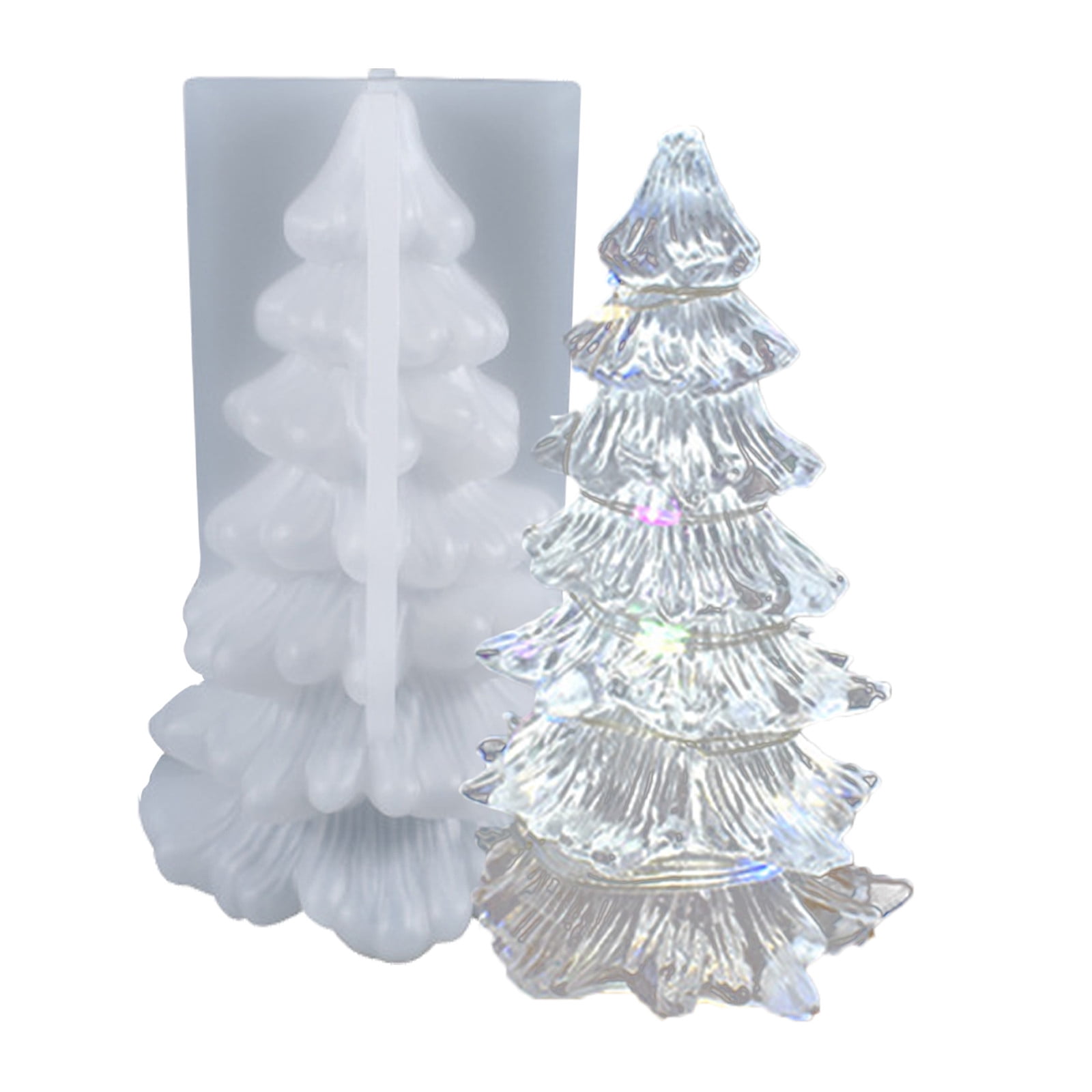 VOSS Christmas Tree Silicone Resin Mold 3D Tree Epoxy Mold DIY Tree ...