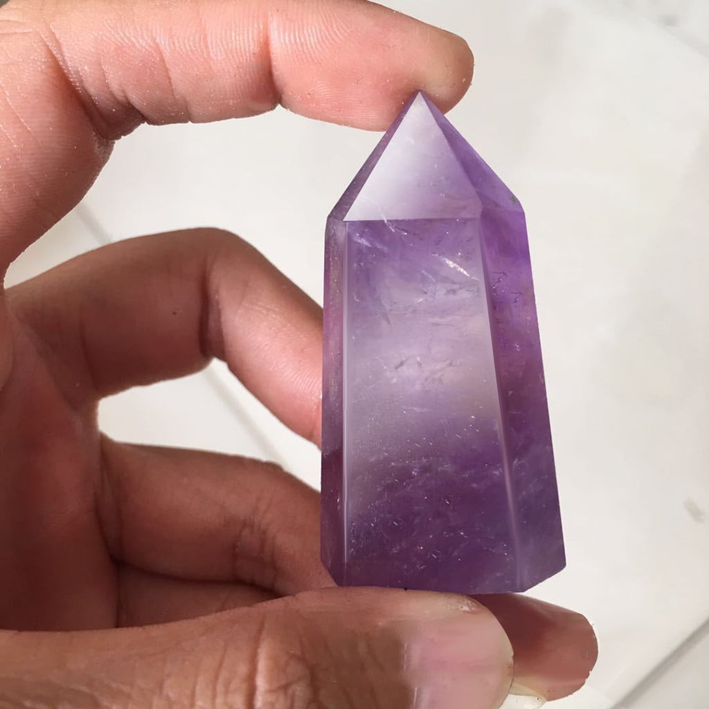 VOSS Hexagonal Crystal Wand Quartz Point Smelting Home Decor - Walmart.com