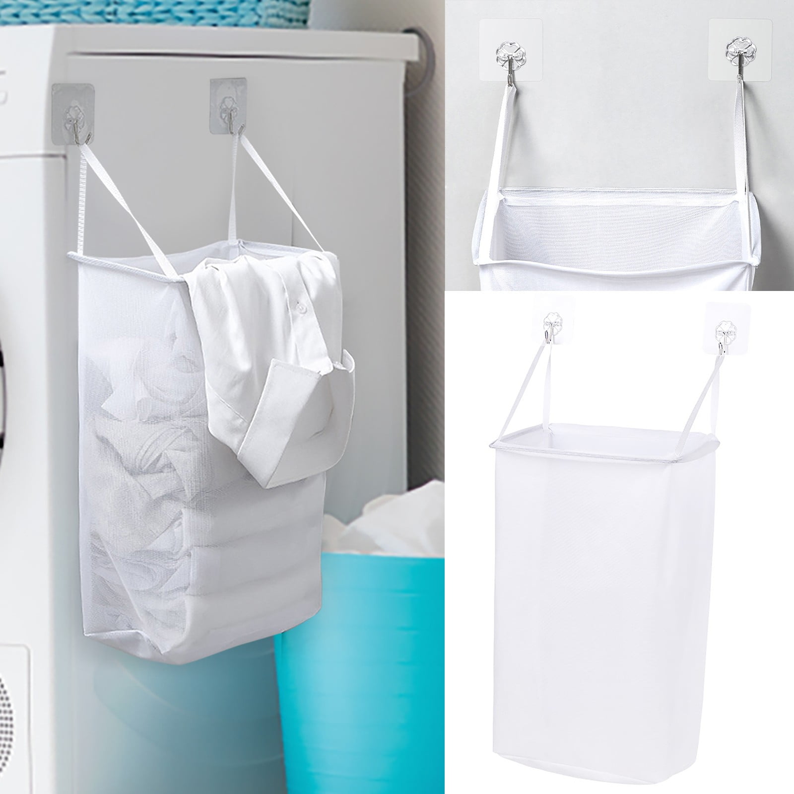 VOSS Laundry Basket Foldable Small Laundry Basket Basket Hanging ...
