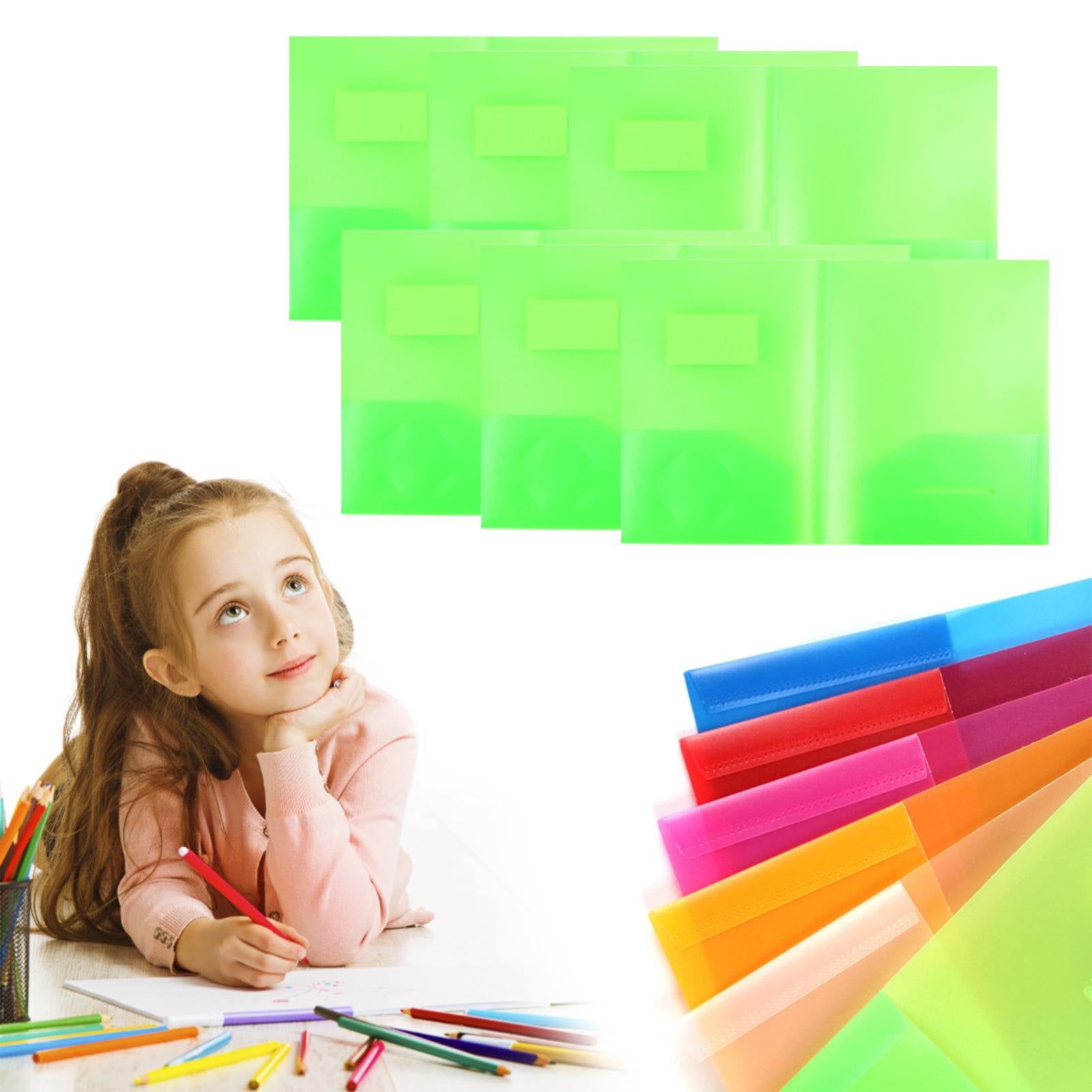 VOSS Plastic Pocket Folder Duty Folders With Pockets A4 Letter Size ...