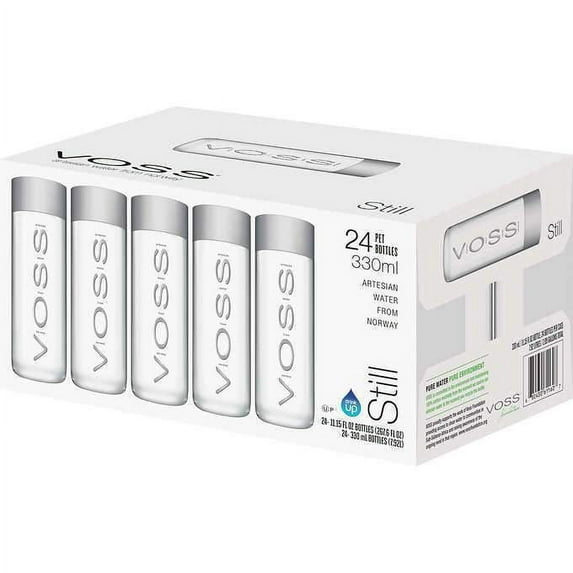 VOSS - Premium Still Water in Glass Bottles, Pack of 12 (800ML Each ...