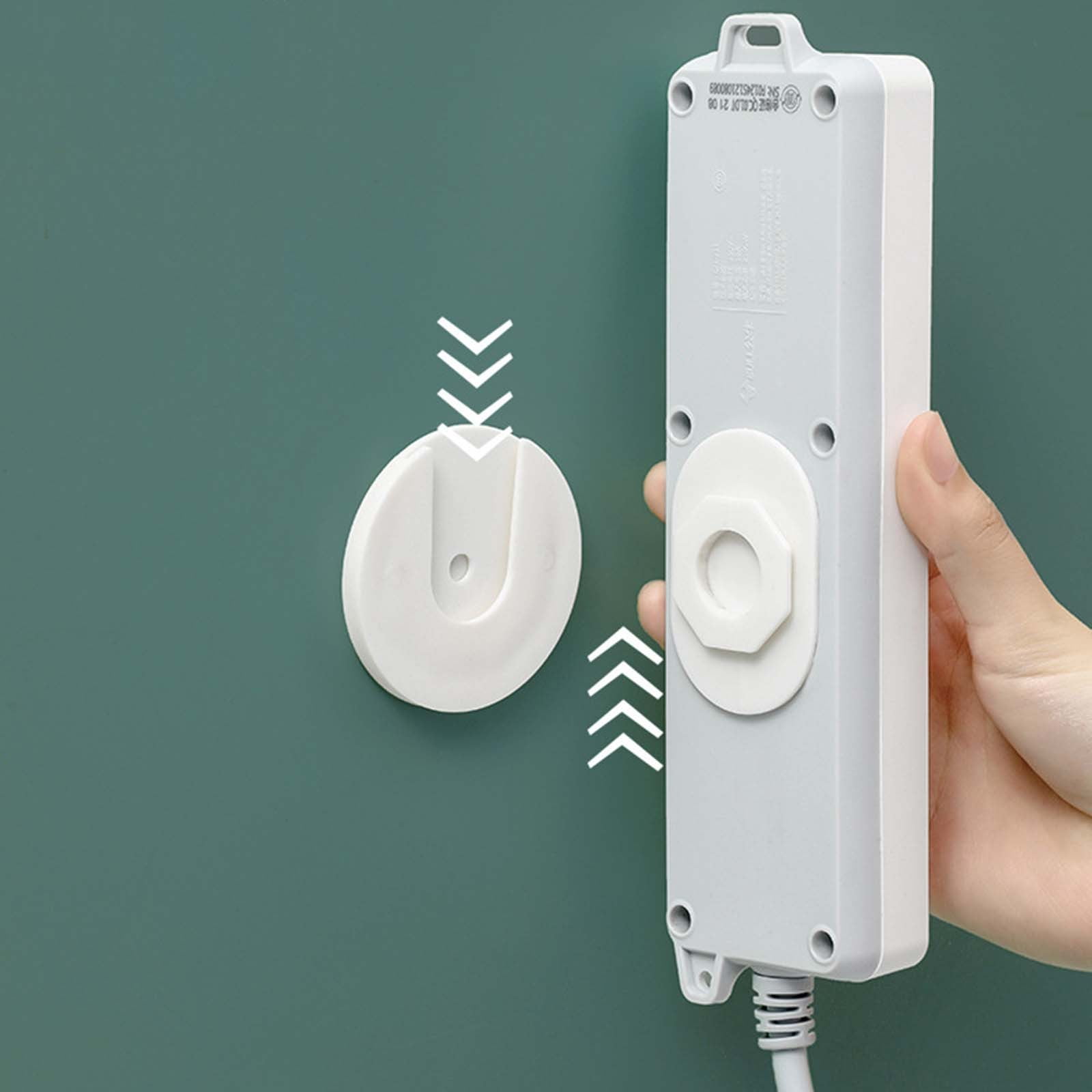 VOSS Secho Power Strip Holder Fixator No Hole Plug In Wall Socket ...