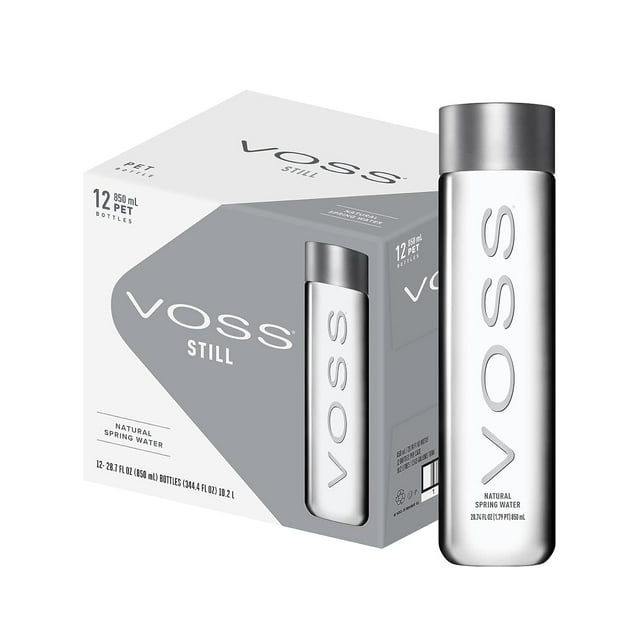 VOSS Natural Purified Drinking Water - 28.7 Fl Oz (Pack of 12) - BPA ...