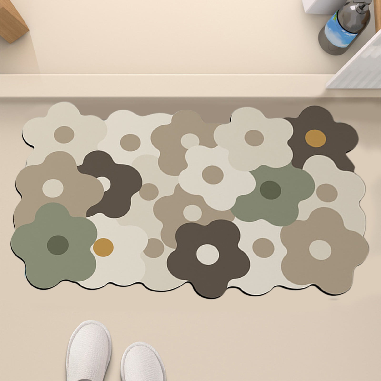 VOTRUDI Bathroom Rugs Indoor Door Rug,Extra Soft and Absorbent Stone ...