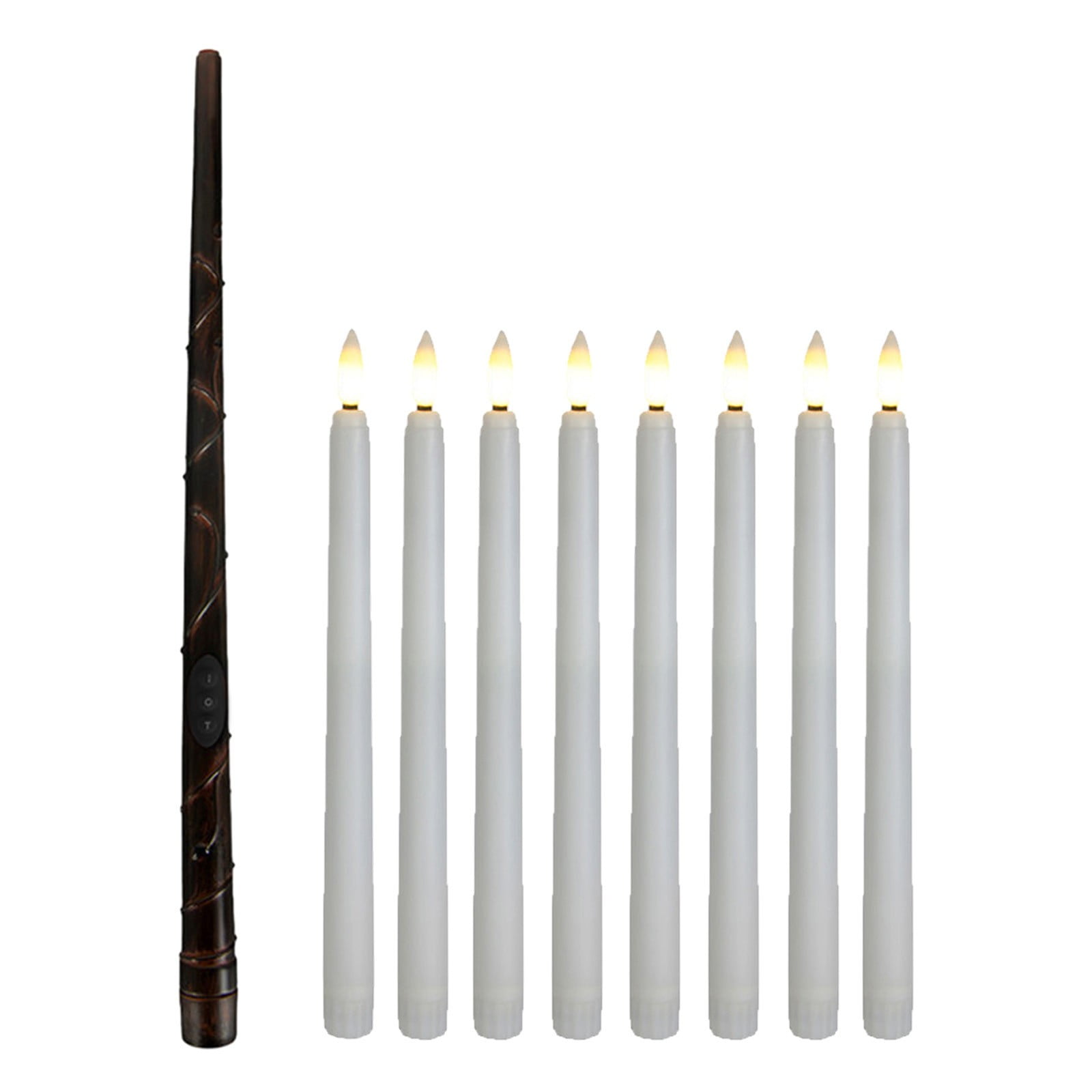 VOTRUDI Christmas Decorations,8pcs LED Floating Taper Candles - Remote ...