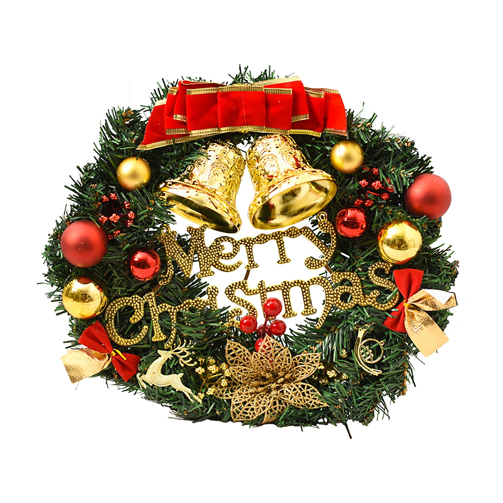 VOTRUDI Christmas Door Wreath,Christmas Decorations Christmas Wreath 12 ...