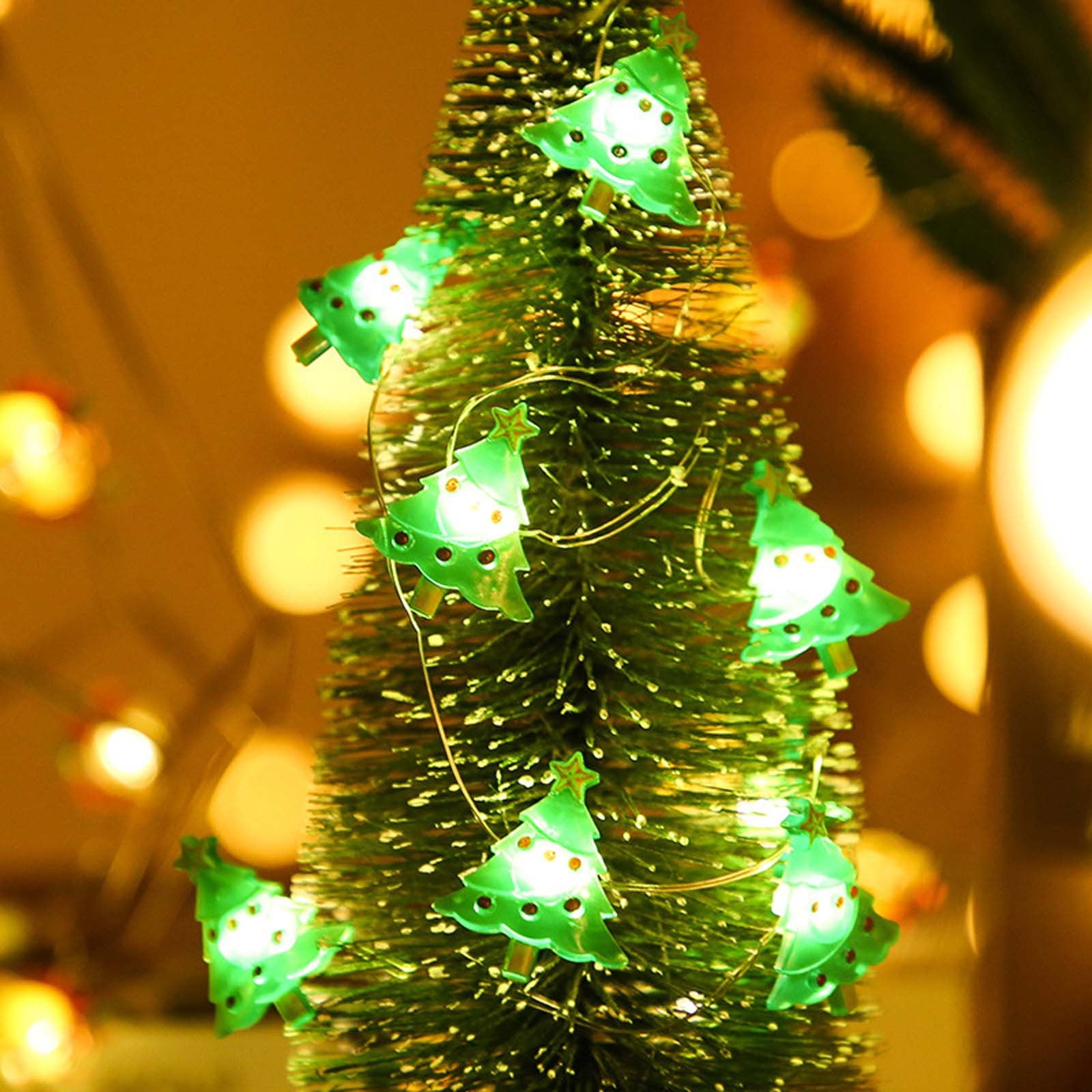 VOTRUDI Christmas String Lights,6.6ft 20 Count String Lights,Battery ...