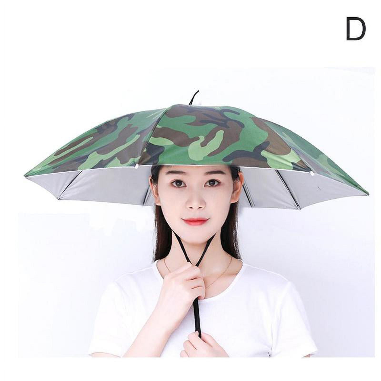 VOVE Portable Umbrella Hat Foldable Outdoor Sun Protection Umbrella Headwear Hiking K3L4 Camping ...