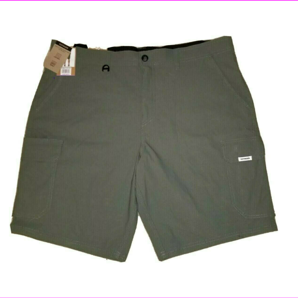 Voyager Men's Stretch Cargo Walking Shorts (Beetle, 40) - Walmart.com