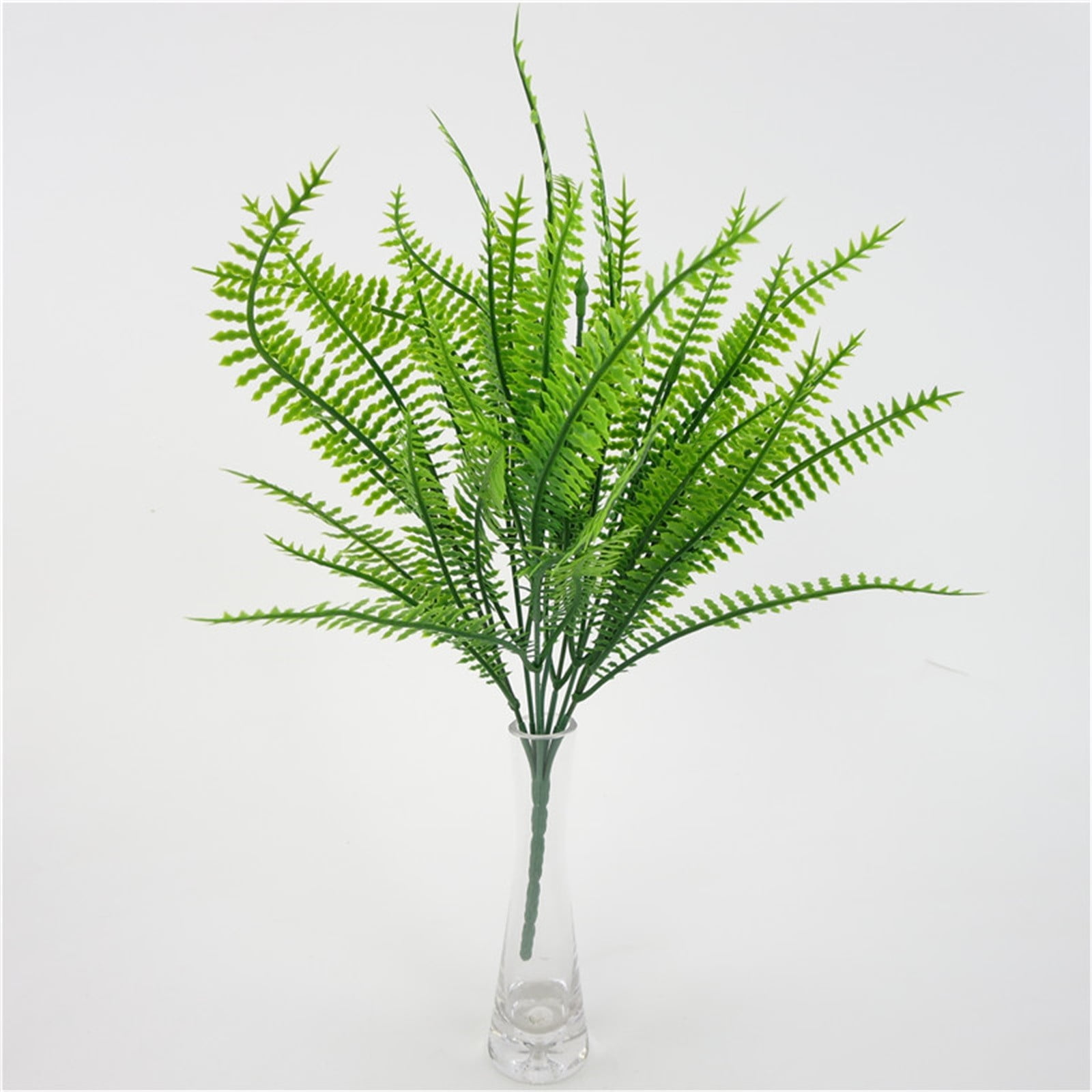 VOYOAO Artificial Fern Plants, 1Pc Fake Greenery Shrubs Plastic Bushes ...