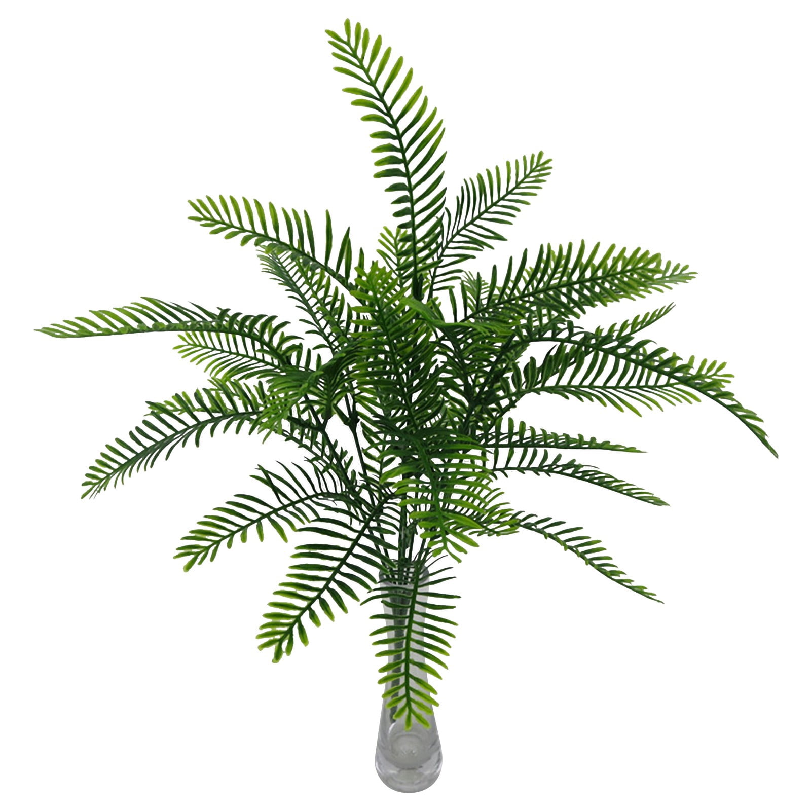 VOYOAO Artificial Fern Plants, 1Pc Fake Greenery Shrubs Plastic Bushes ...