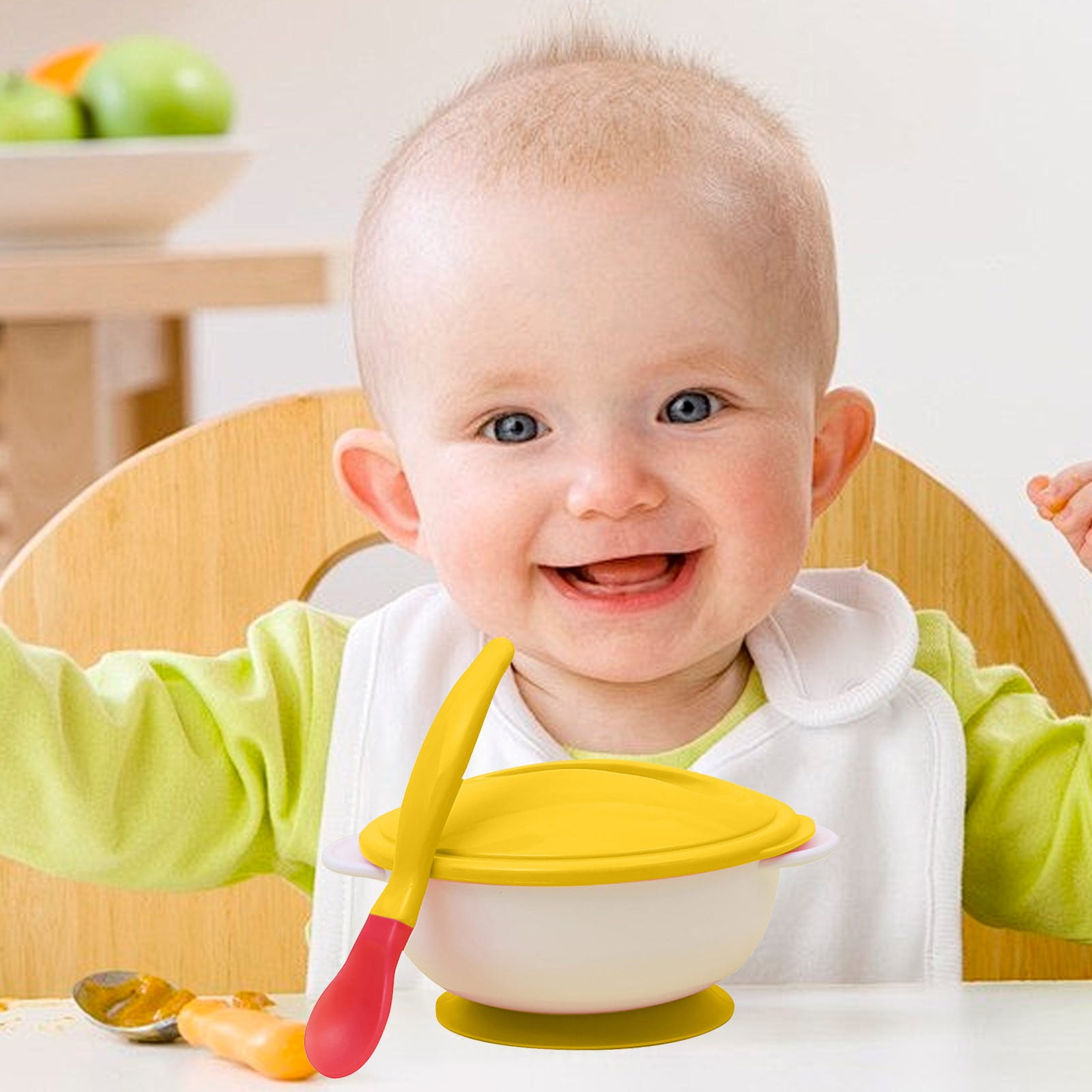 VOYOAO Baby Bowls with Lids, Toddler Food Storage Bowls,Feeding ...