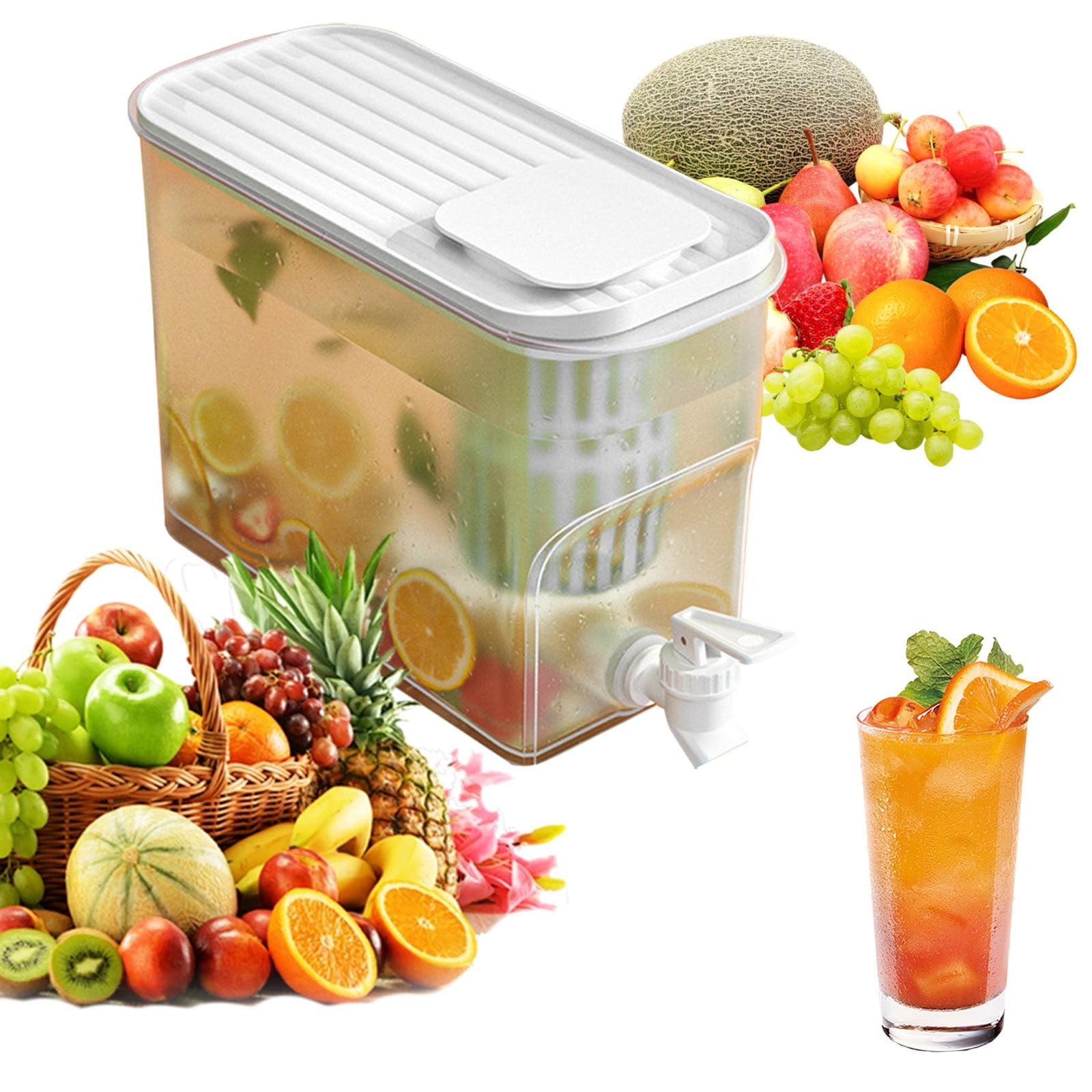 VOYOAO Clearance 4l Large Capacity Lemonade Can Refrigerator Beverage ...