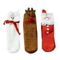 Voyoao Clearance Socks Warm Christmas Fashion Windproof Printing Mid