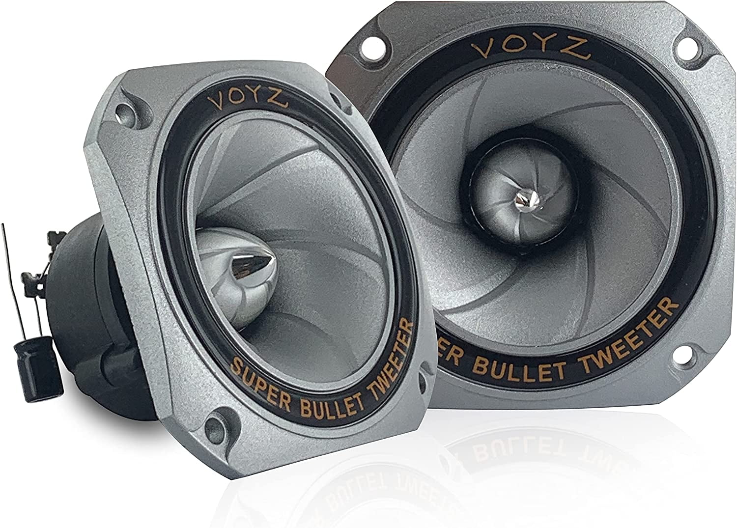 VOYZ 400 Watt 3.5 Piezo Super Horn Tweeters Aluminum Diaphragm 4-8 ohms ...