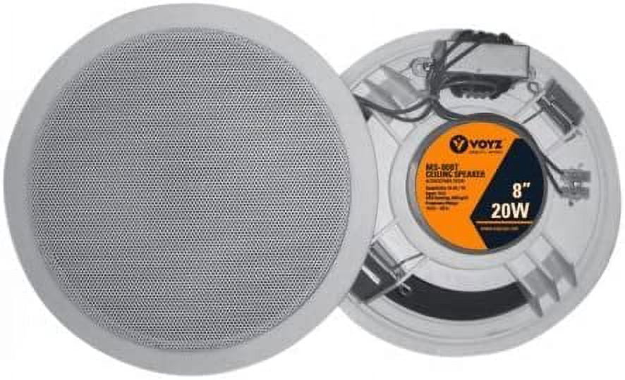 VOYZ Ceiling Speaker 8" Inches 100W with 1" Titanium Tweeter - in ...