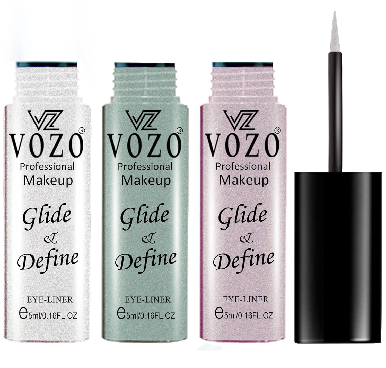 VOZO Eye Definer Infusion Essential Liquid EyelinerWhite Olive Green ...