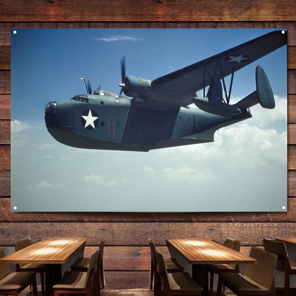 VP-16 and Operation Forager in WW II Flag Banner Wall Chart Canvas ...