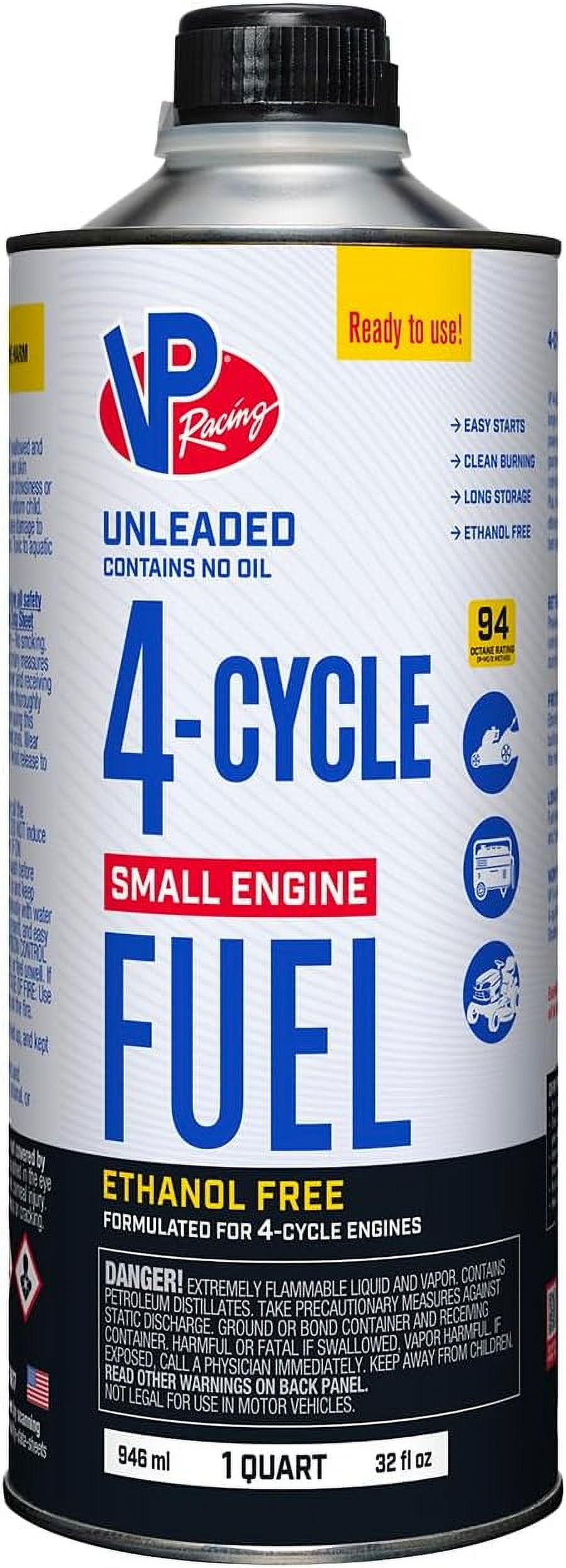 VP Racing Fuels 6205 SEF 4-Cycle Small Engine Fuel, Contains No Oil, 1 ...
