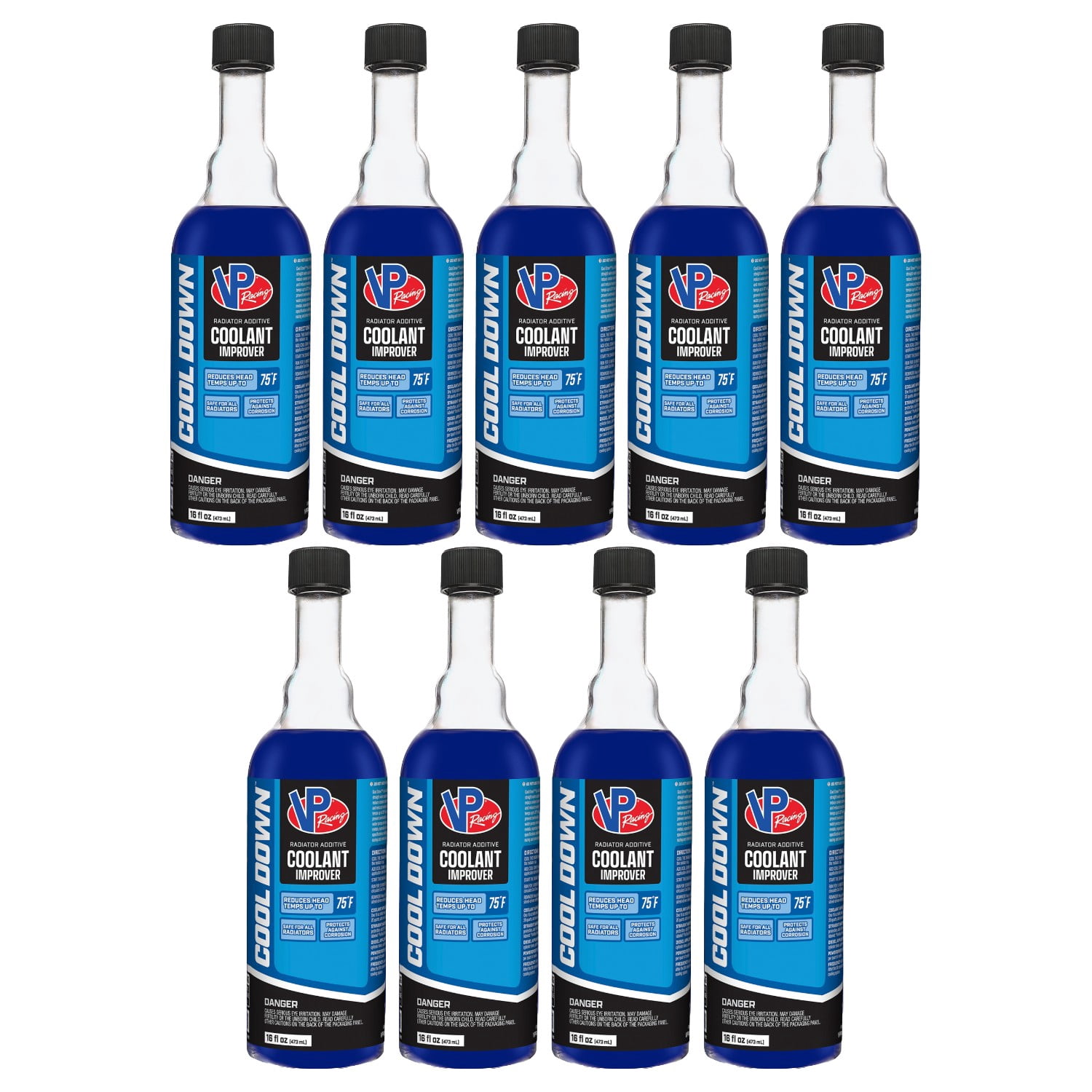 VP Racing 2086 Cool Down Coolant System Improver - 16 Ounce - Case of 9 ...