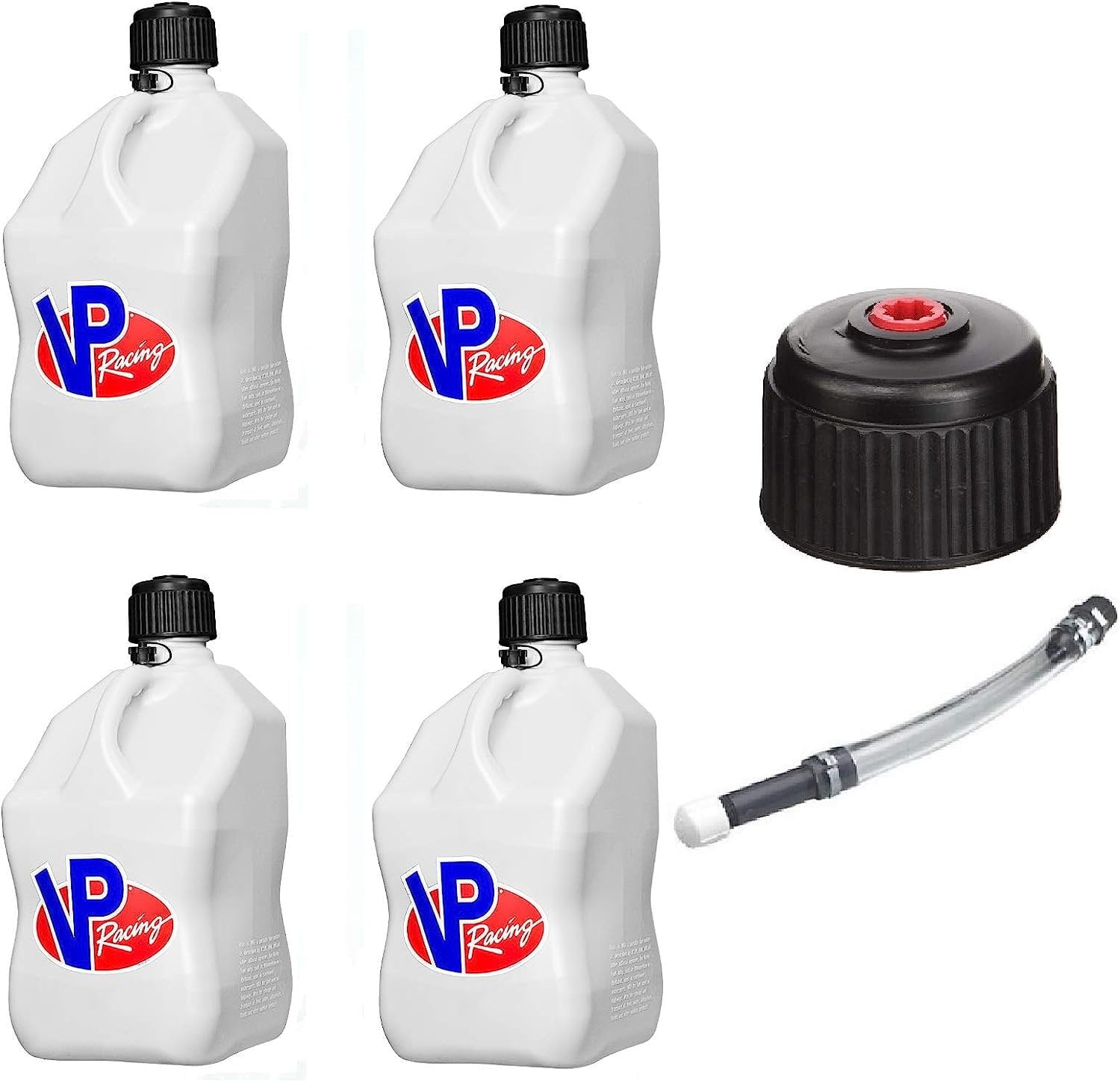 VP Racing Fuels Motorsport Utility Jug Set - White, 5.5 Gallon, 4 Pack ...