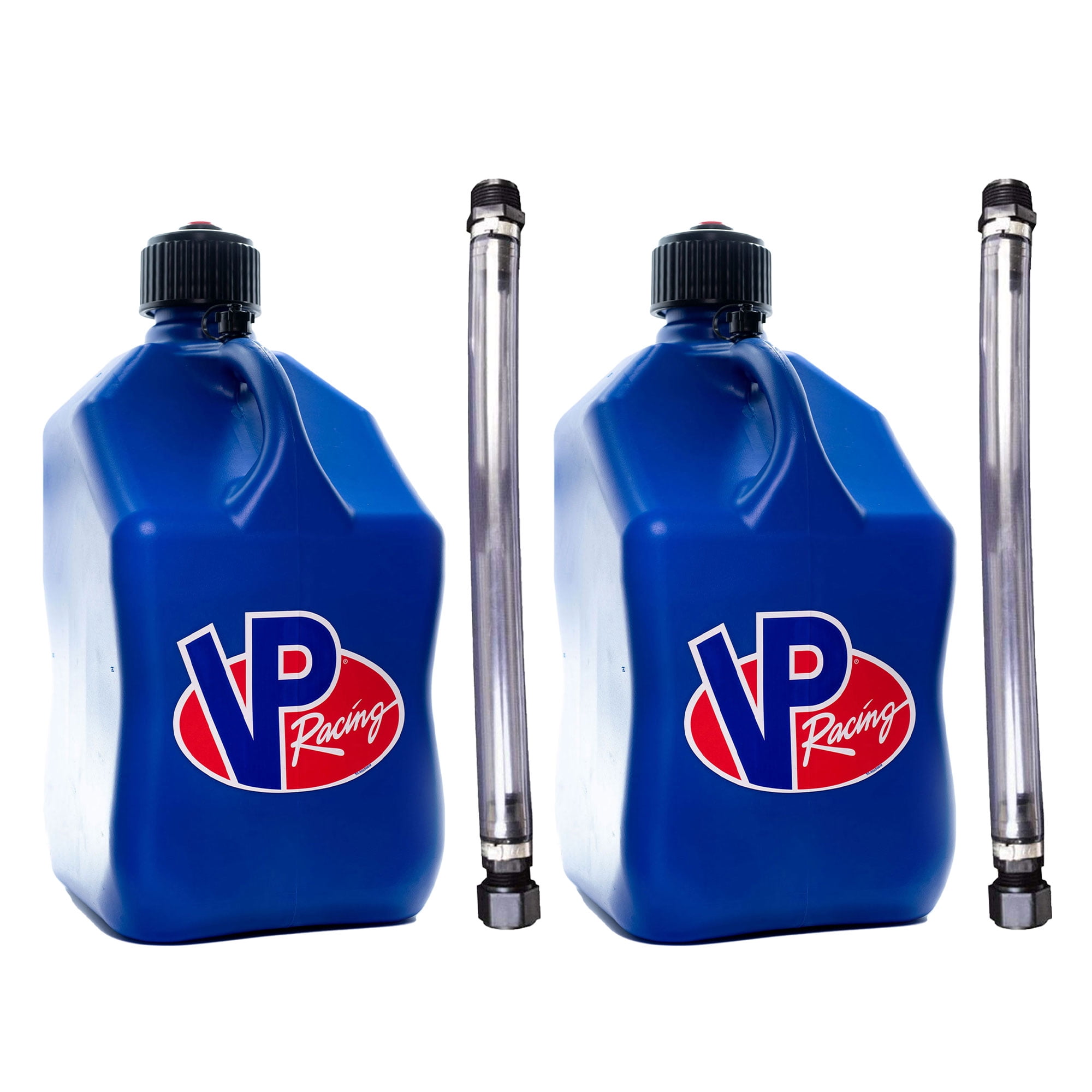 VP Racing 5.5 Gal Motorsport Utility Jug & 14 Inch Hose, Blue (2 Pk ...
