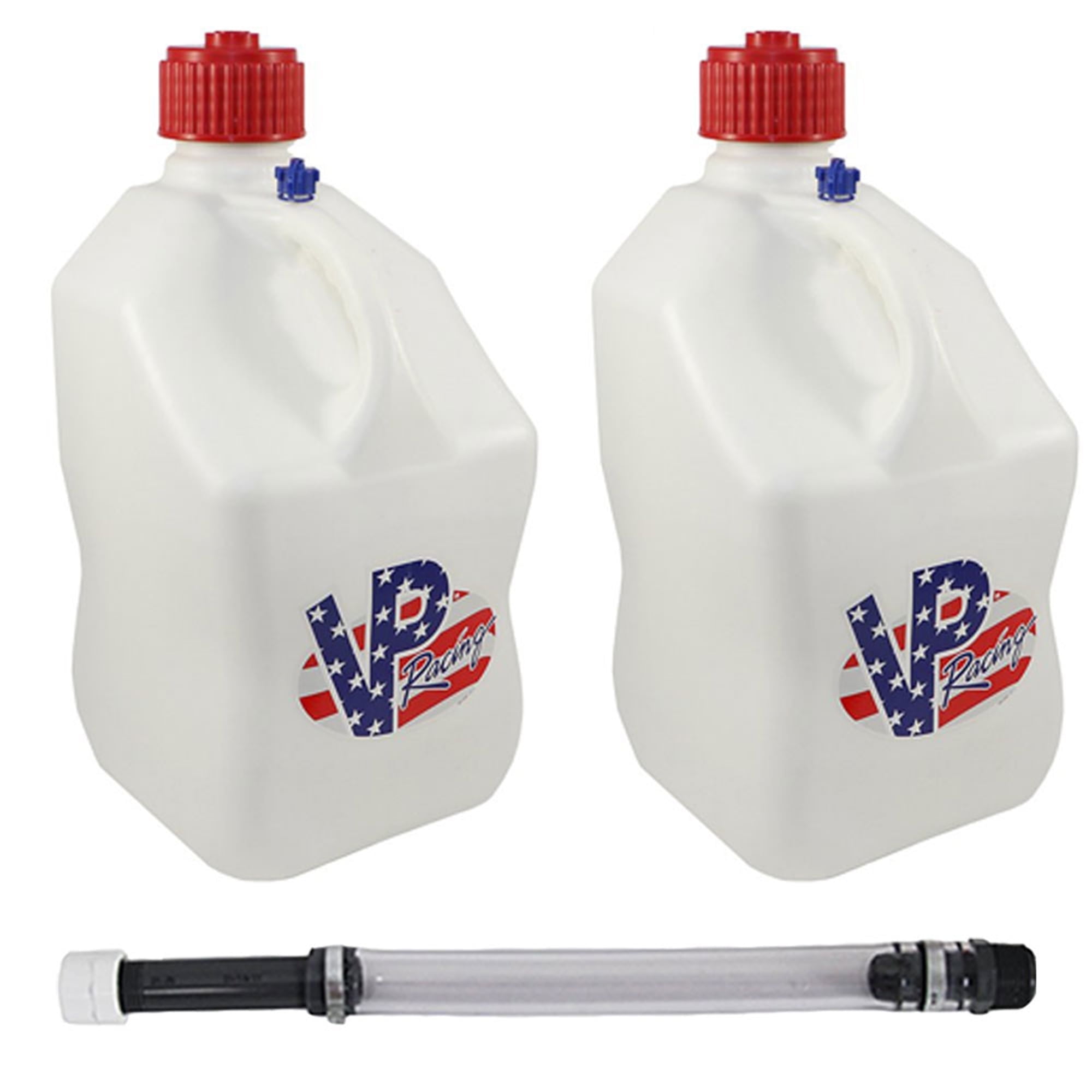 VP Racing 35221-CA 5.5 Gal. Square Patriotic Motorsport Container w/ 14 ...