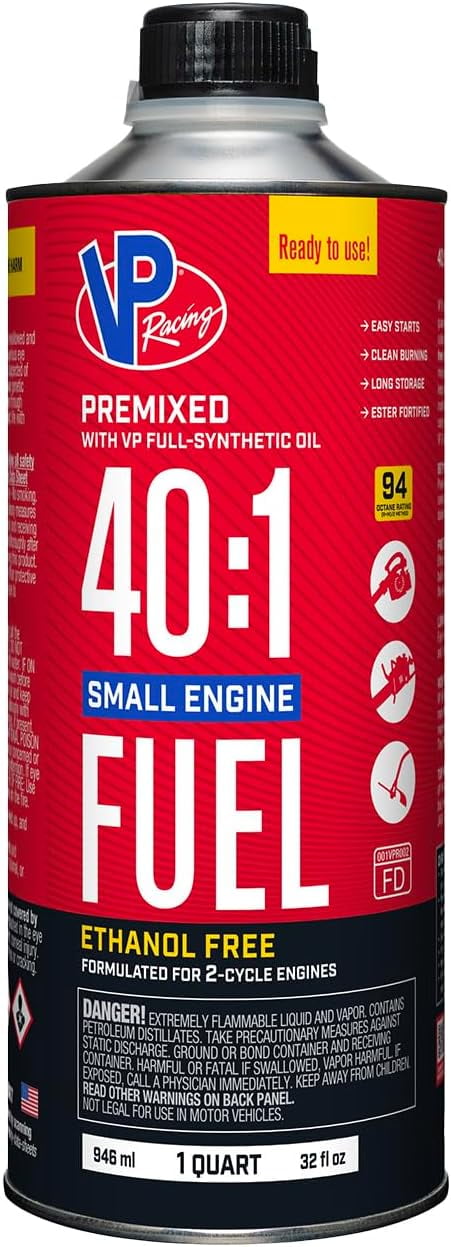 VP Racing Fuels 40:1 SEF 2 Cycle 1 Quart Bottles, Ethanol-Free Pre ...