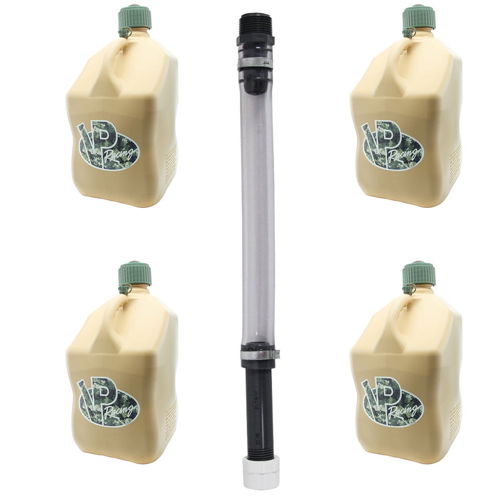 VP Racing 4042-CA, 5.5-Gallon Square Motorsport Jug Tactical Tan w/ 14 ...