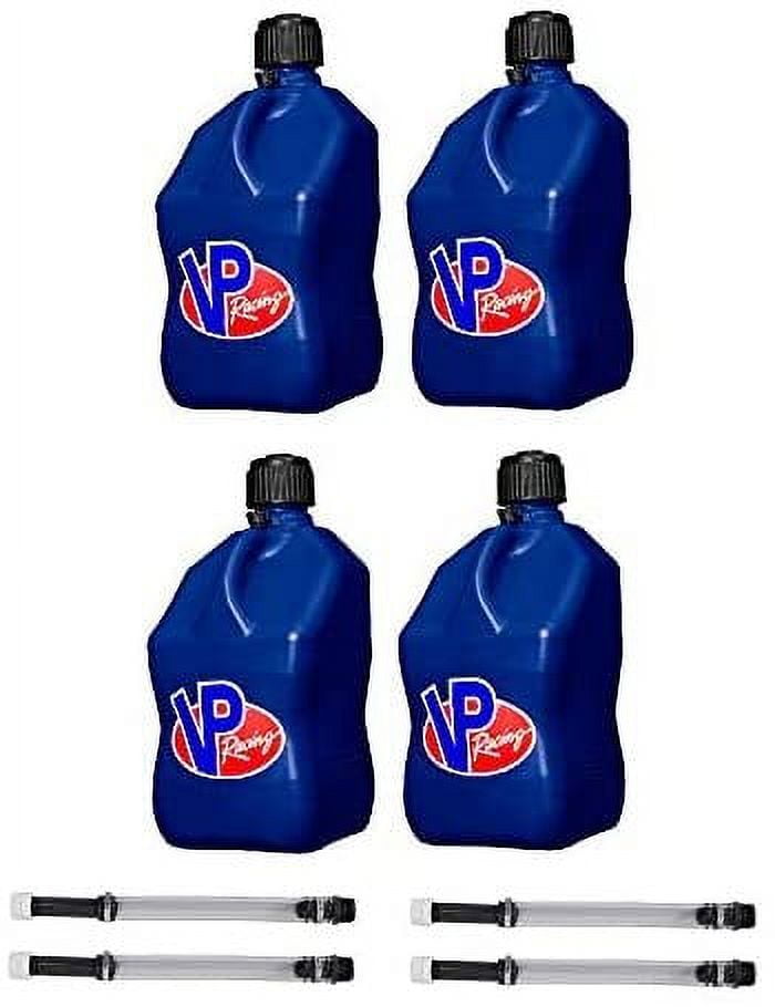 VP Racing Fuels 5-Gal Plastic Motorsport Fuel Tank 4-Pack & Hose Kit 4 ...