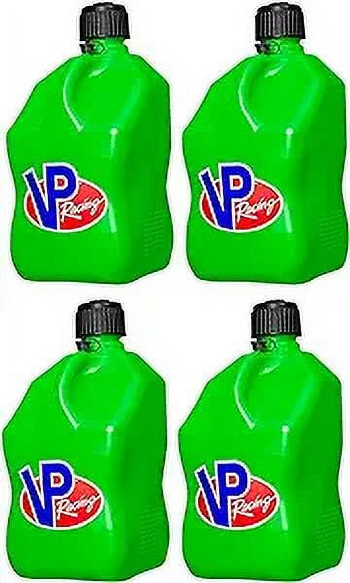 VP Racing Fuels 5 Gallon Square Green Racing Utility Jug, 4 Green Jugs ...