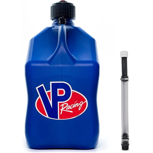 VP Racing Fuels 5 Gallon Square Motorsport Utility Jug Blue w/ 14 Inch ...