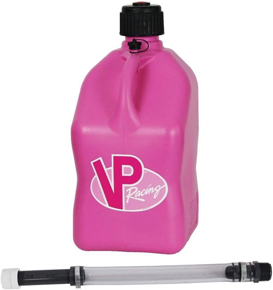 VP Racing Fuels 5 Gallon Square Motorsport Utility Jug Pink w/ 14 Inch ...